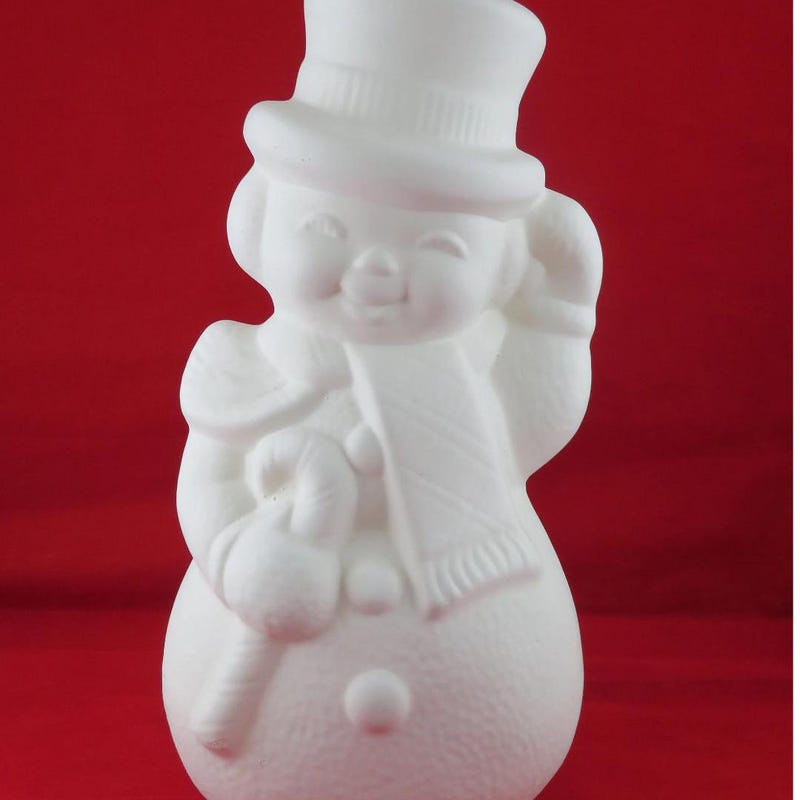 Ceramic Snowman - Etsy
