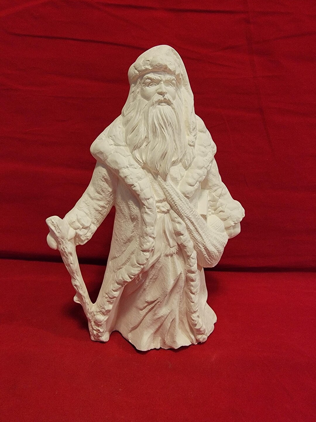 Ceramic Santa, Ceramic Santa Figurine, Christmas Decoration, Christmas ...