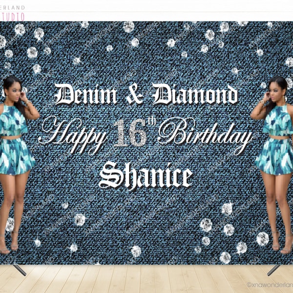 Denim Backdrop - Etsy