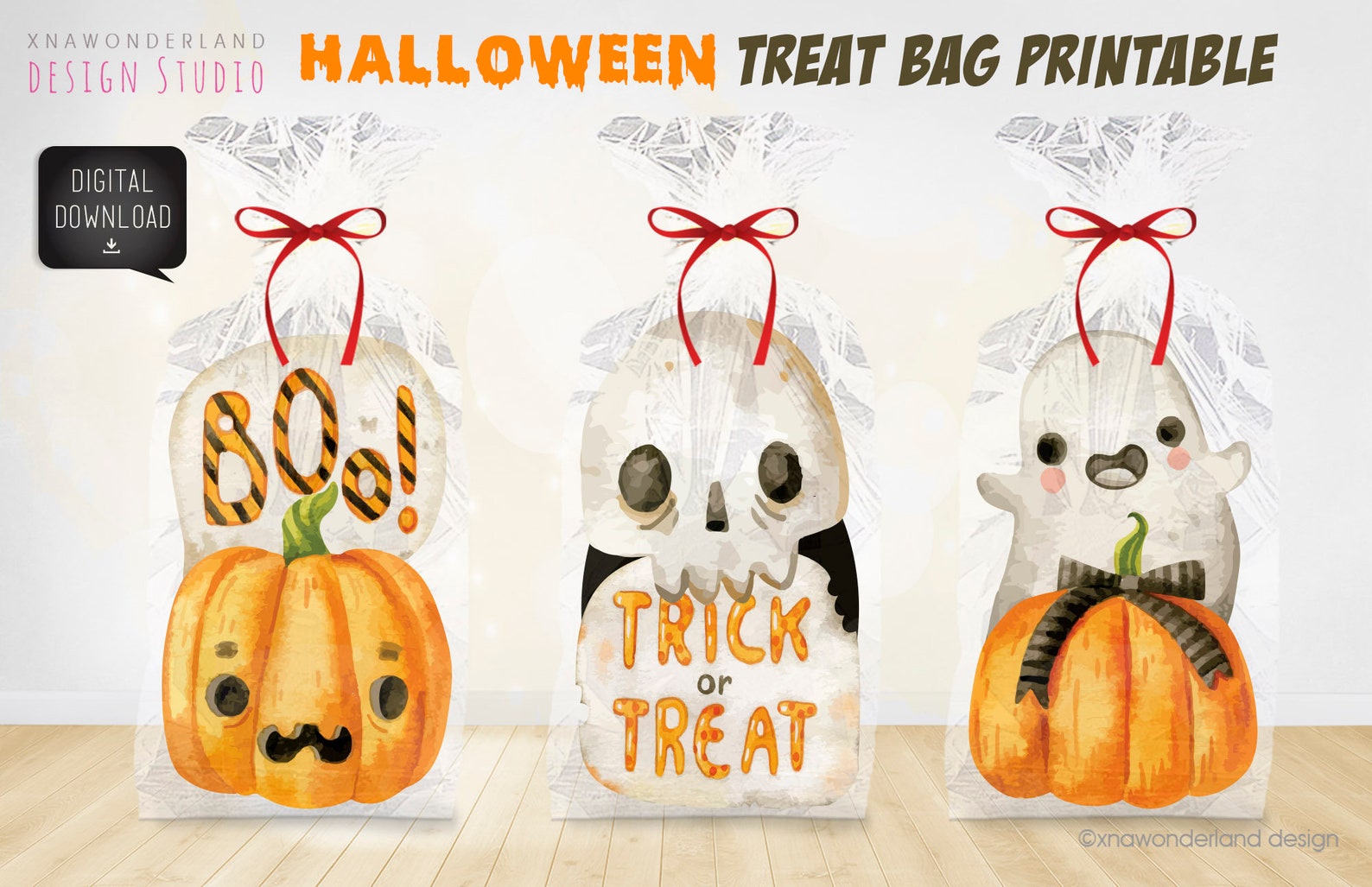 Halloween Favor Tags Halloween Tags Ghost Halloween Tags - Etsy