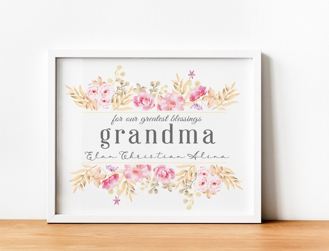 Custom Grandma Card, Mother's Day Card, Gift for Grandma, Gift for Her ...