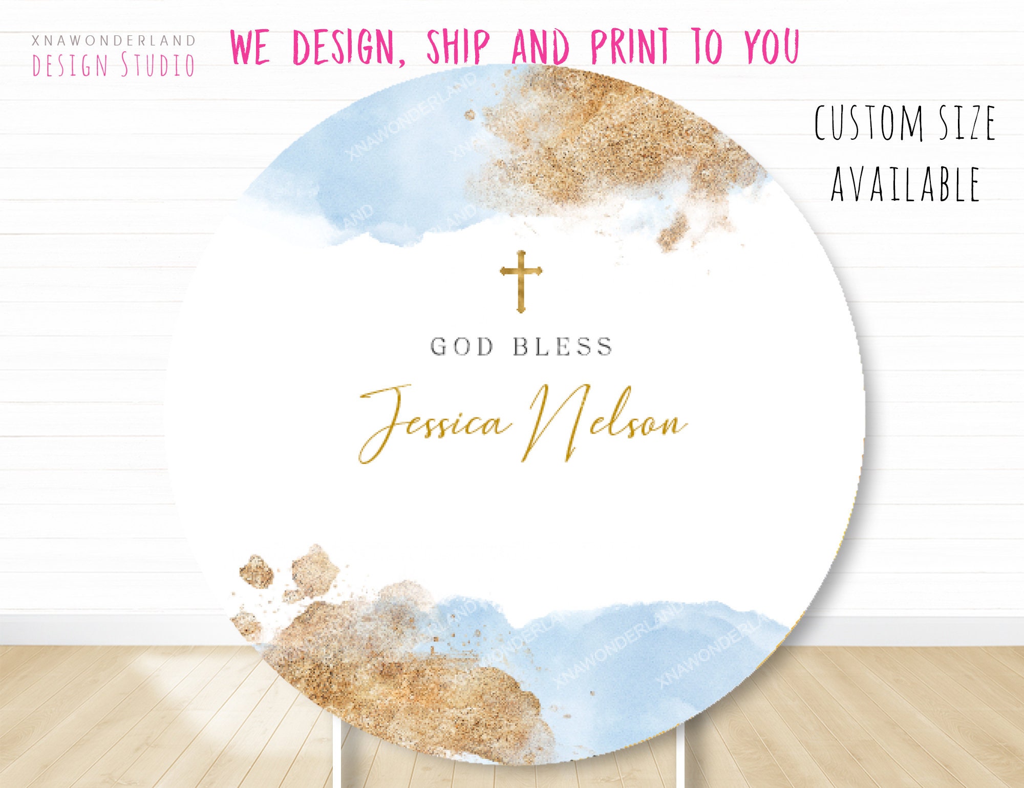 Christening Banner Background