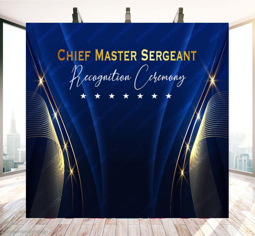 Custom US Military Marine Air Force Recognition Backdrop, Personalized ...