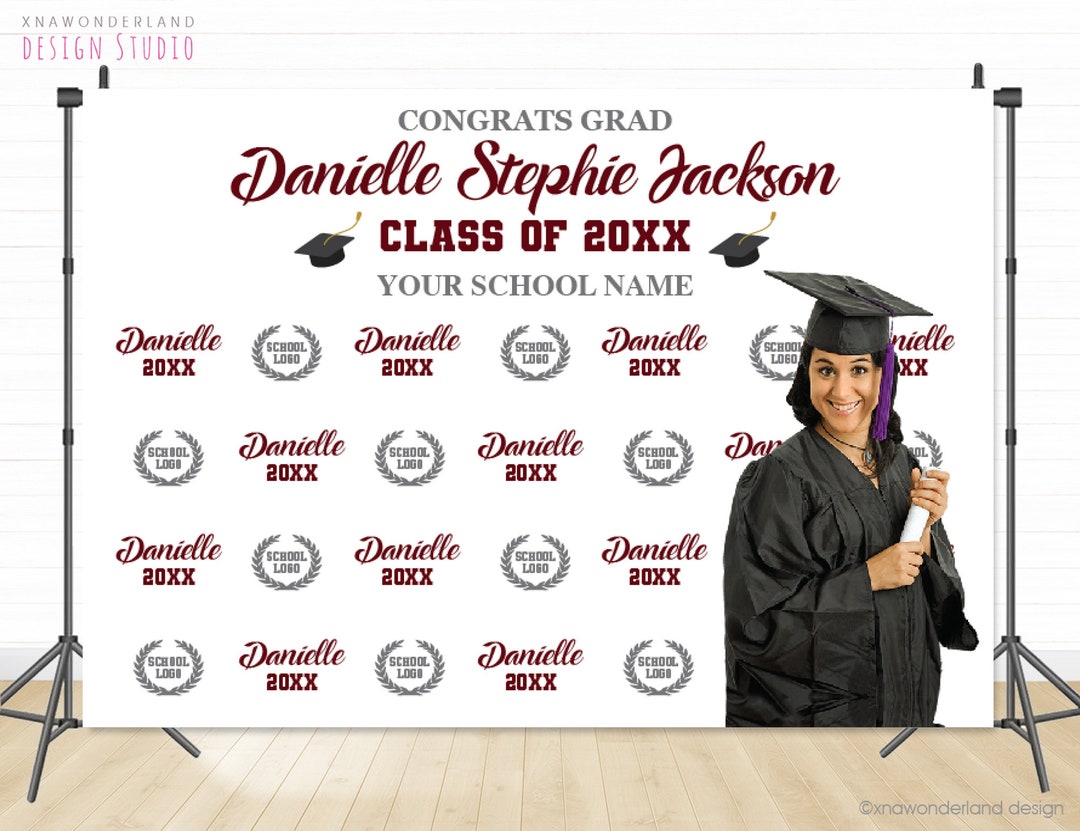 Digital Only, Graduation Party Photo Backdrop, Custom Photo Graduation ...