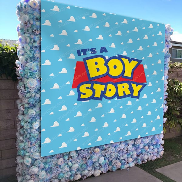 Baby Boy Backdrop - Etsy