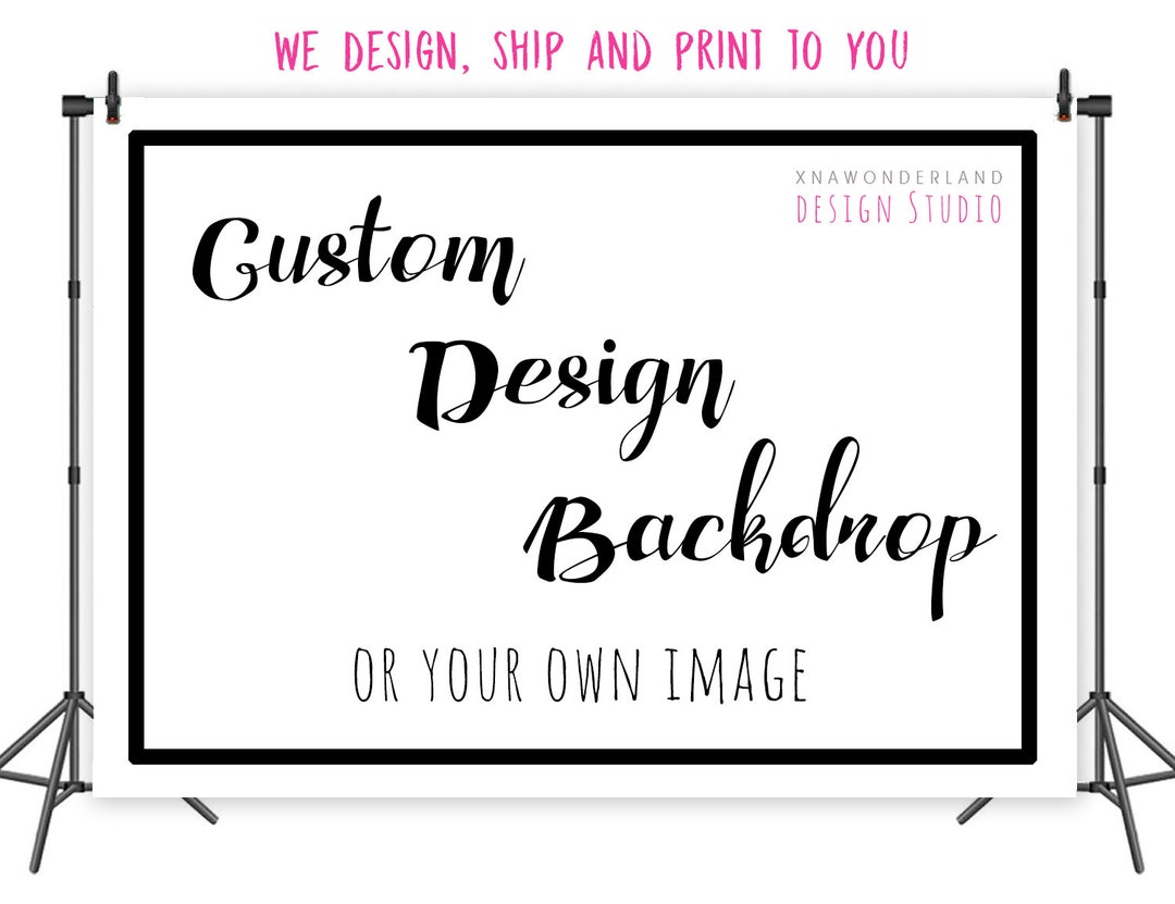 Custom Printed Backdrop Banner, Event Decor Sign, Picture Personalized ...