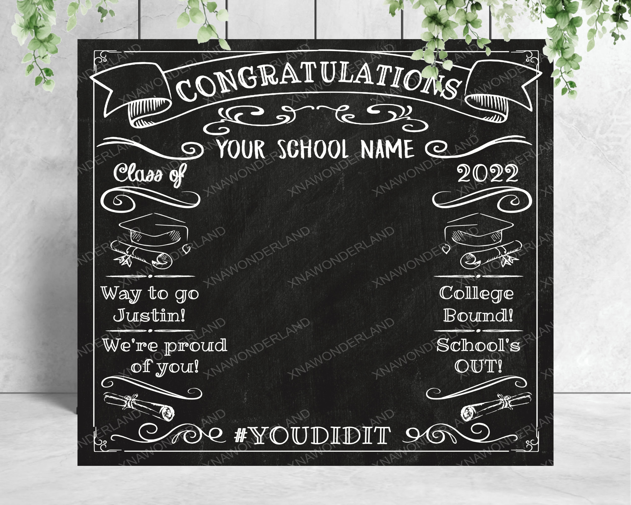 Graduation Chalkboard Backgrounds
