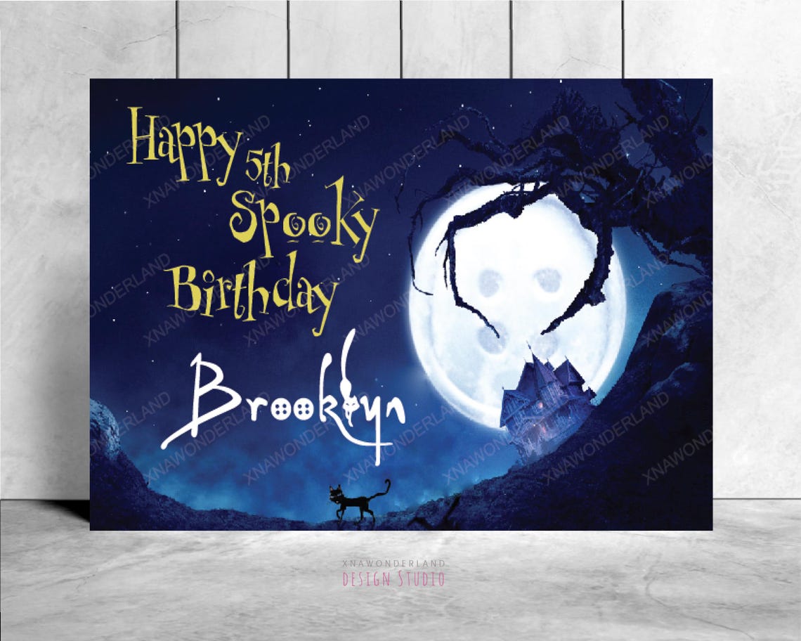 Coraline Birthday Backdrop Banner, Coraline Party Decor, Custom ...