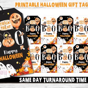 Halloween Favor Tags, Halloween Tags, Ghost Halloween Tags, Boo Tags ...