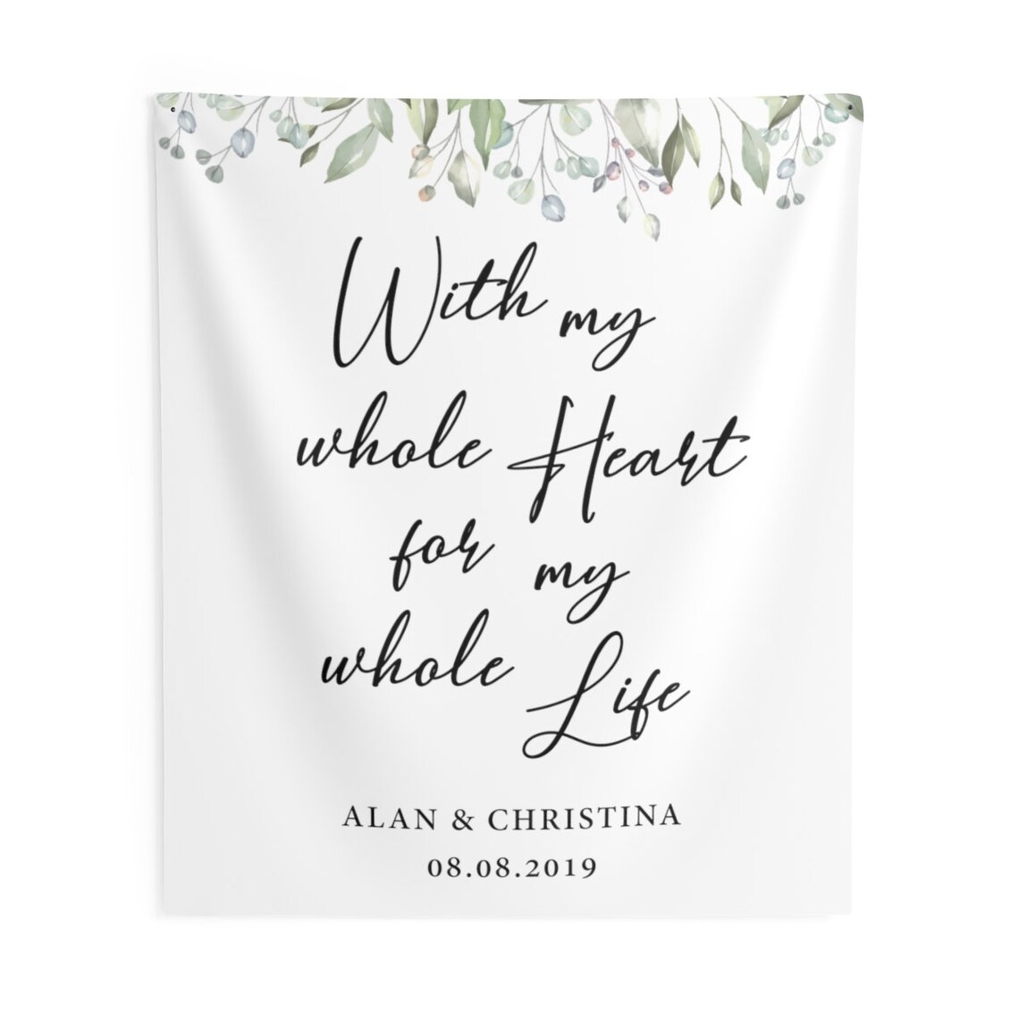 Rustic Wedding Backdrop Fabric Wedding Banner Custom Wedding - Etsy