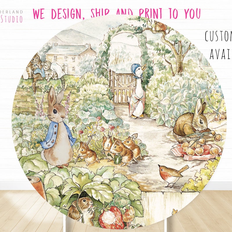 Peter Rabbit Backdrop - Etsy