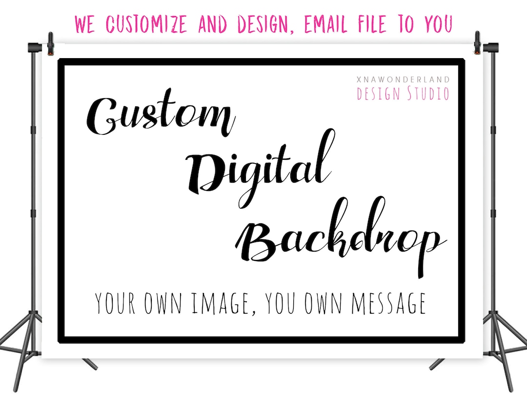 Custom Digital Backdrop Banner, Custom Wall Banner, Custom Wedding ...