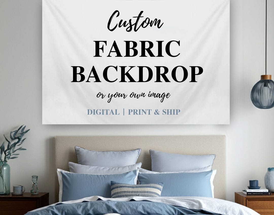 Custom Polyester Fabric Backdrop, Backdrop Sign, Birthday Party Banner ...