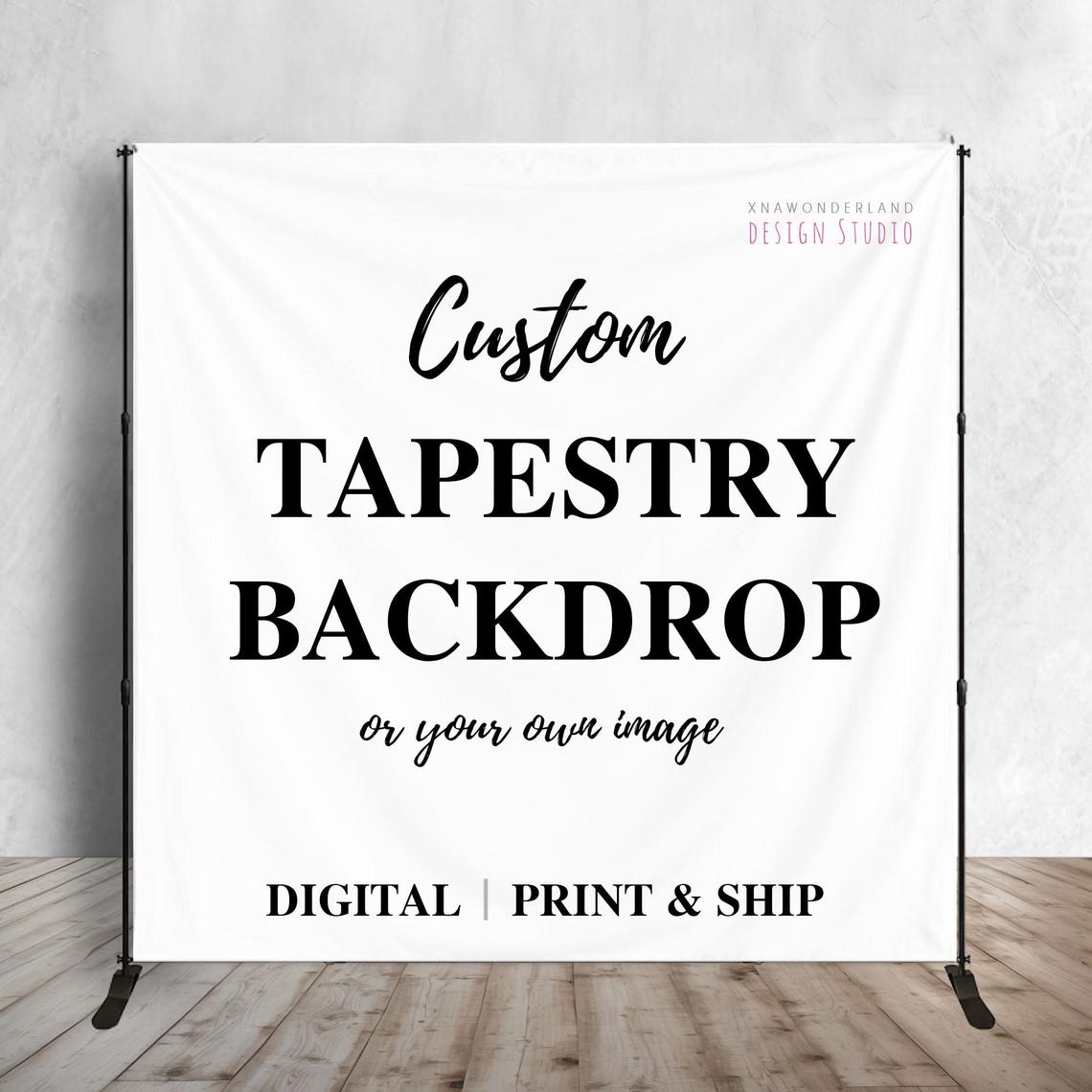 Custom Polyester Fabric Backdrop, Backdrop Sign, Birthday Party Banner ...