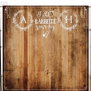I DO Bbq Wedding Shower Backdrop, Wedding Barbecue Party Banner, I Do ...
