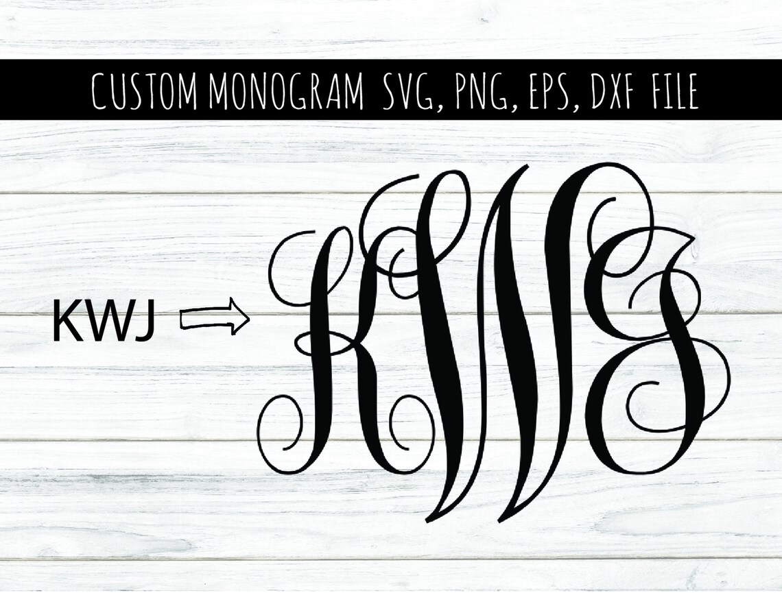 Custom Monogram Logo Monogram Letters Script Monogram Logo - Etsy