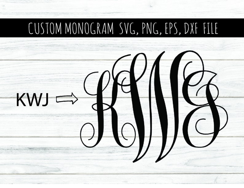Custom Monogram Logo Monogram Letters Script Monogram Logo - Etsy