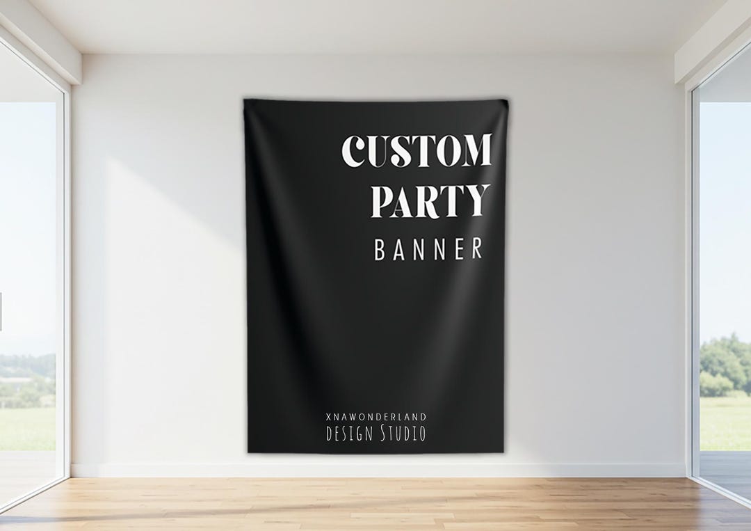 Custom Polyester Fabric Backdrop, Backdrop Sign, Birthday Party Banner ...