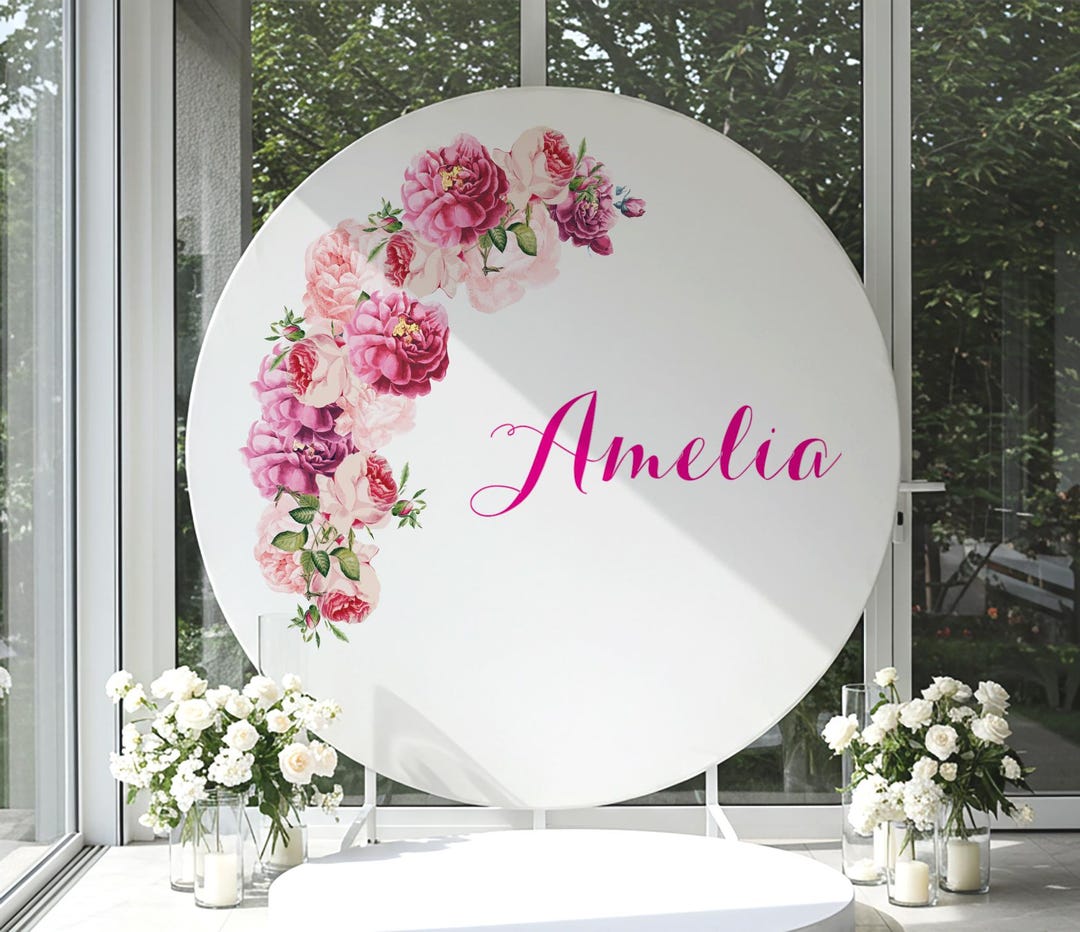 Custom Round Backdrop Cover, Custom Circle Backdrop, Custom Arch Stand ...