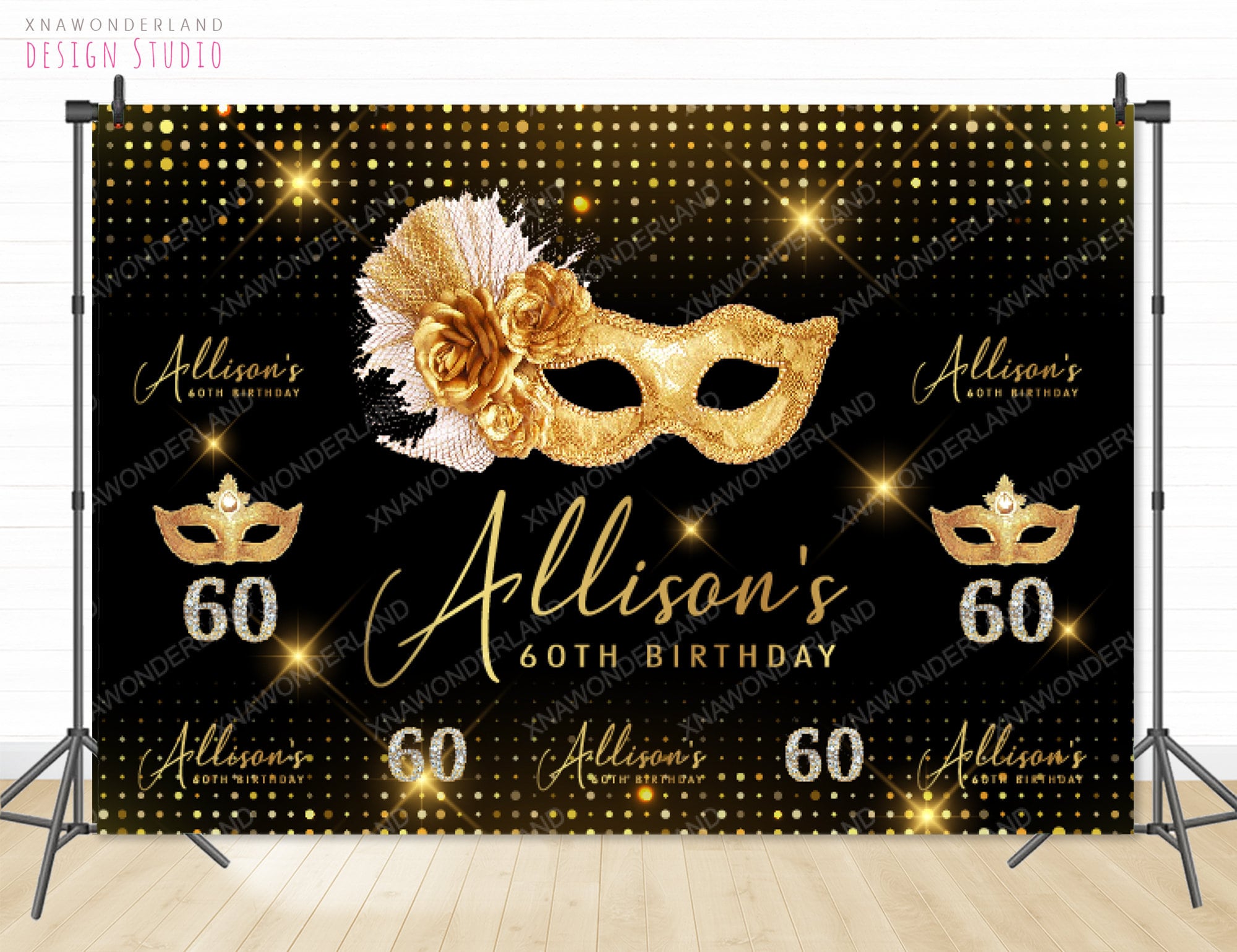 Masquerade Backdrop Masquerade Step and Repeat Backdrop | Etsy