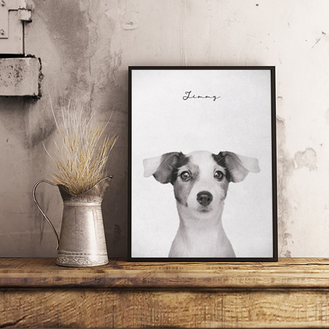 Custom Pet Portrait Printable, Custom Pet Portrait, Pet Loss Gift, Pet ...