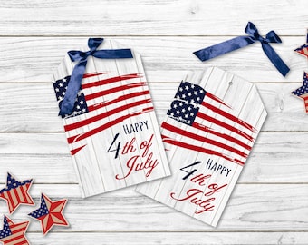 Forth of July PRINTABLE, Fourth of July Gift Tags, July 4th Instant ...