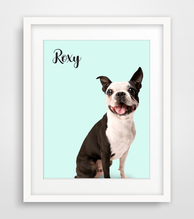 Custom Pet Portrait Printable, Custom Pet Portrait, Pet Art Print, Pet ...