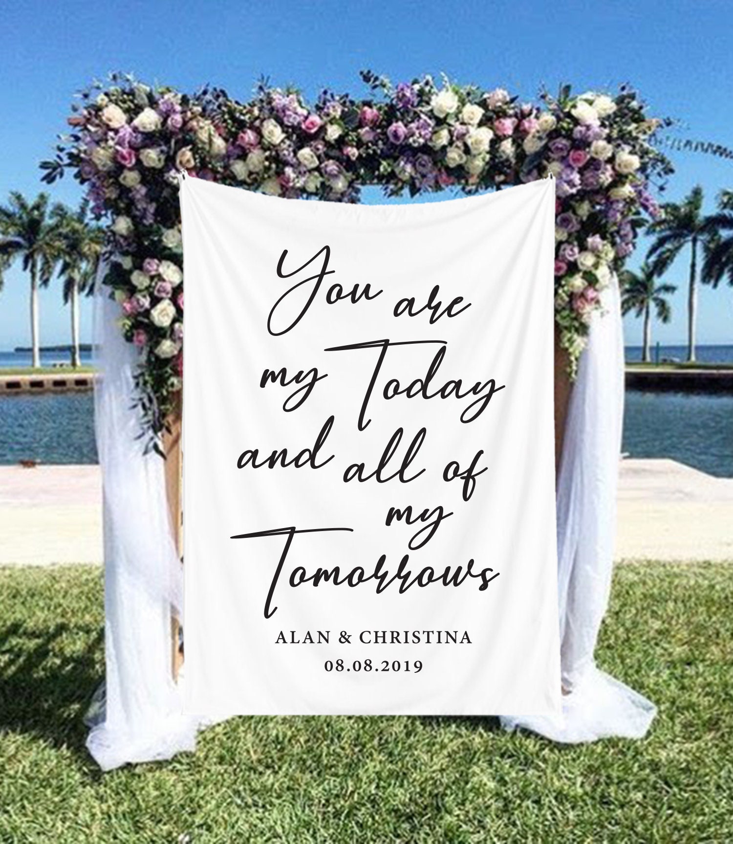 Letter Writing Rustic Wedding Backdrop Fabric Wedding - Etsy