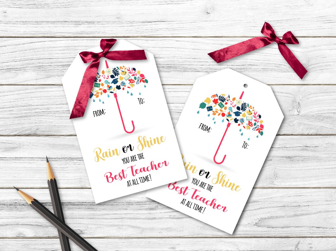 PRINTABLE Download, Teacher Appreciation Gift Tags, Teacher Thank You ...