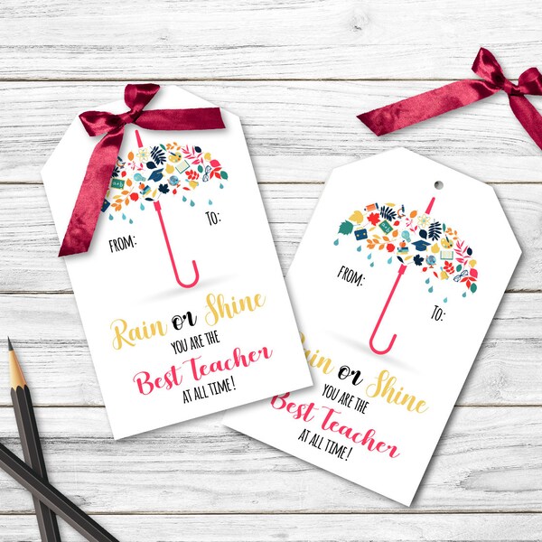 Teacher Appreciation Tags - Etsy