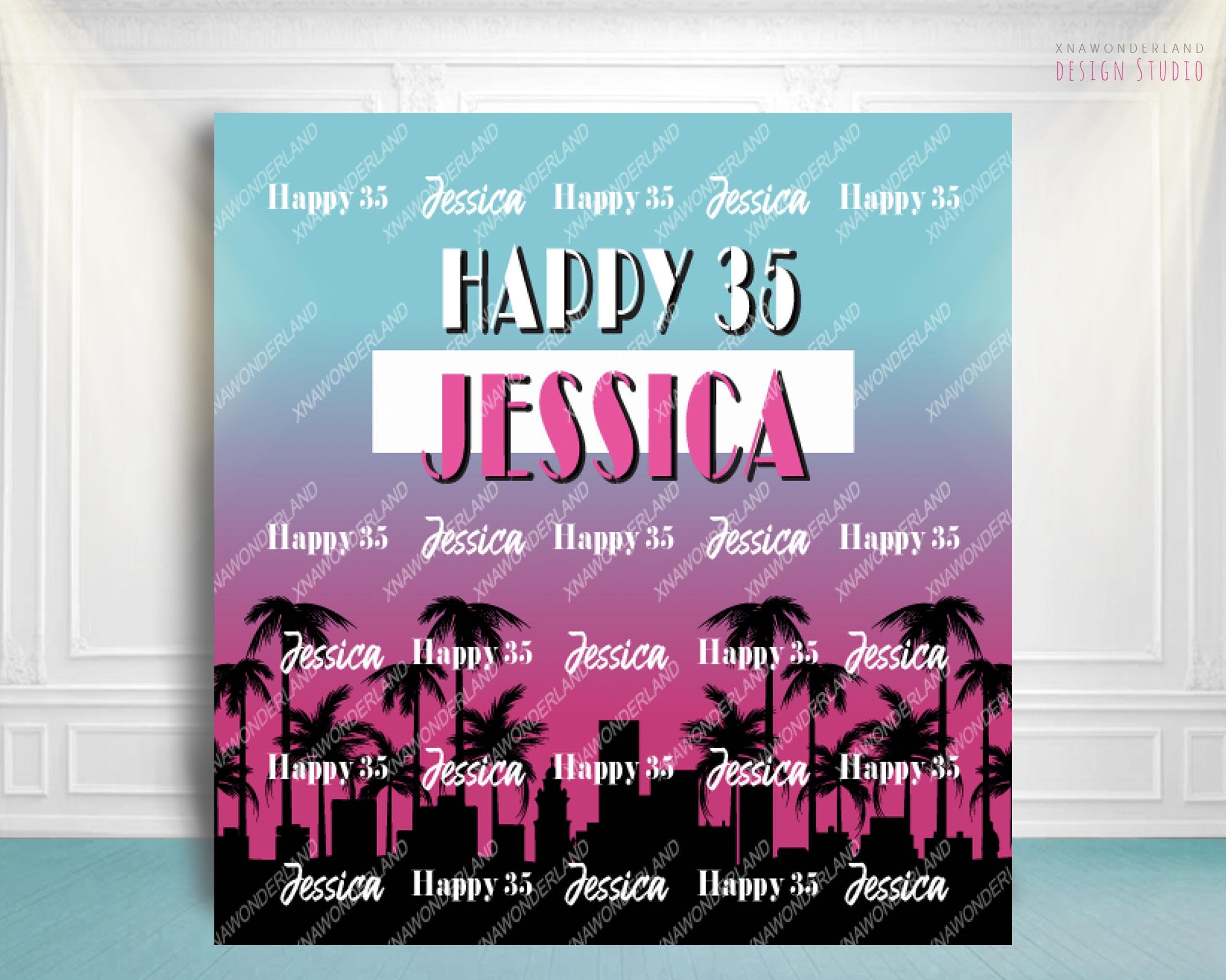 Miami Vice Backdrop Banner, Custom Miami Vice, 80s Party Backdrop, 80s ...