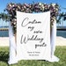 Custom Letter Writing Backdrop, Custom Quote Banner, Custom Wedding ...