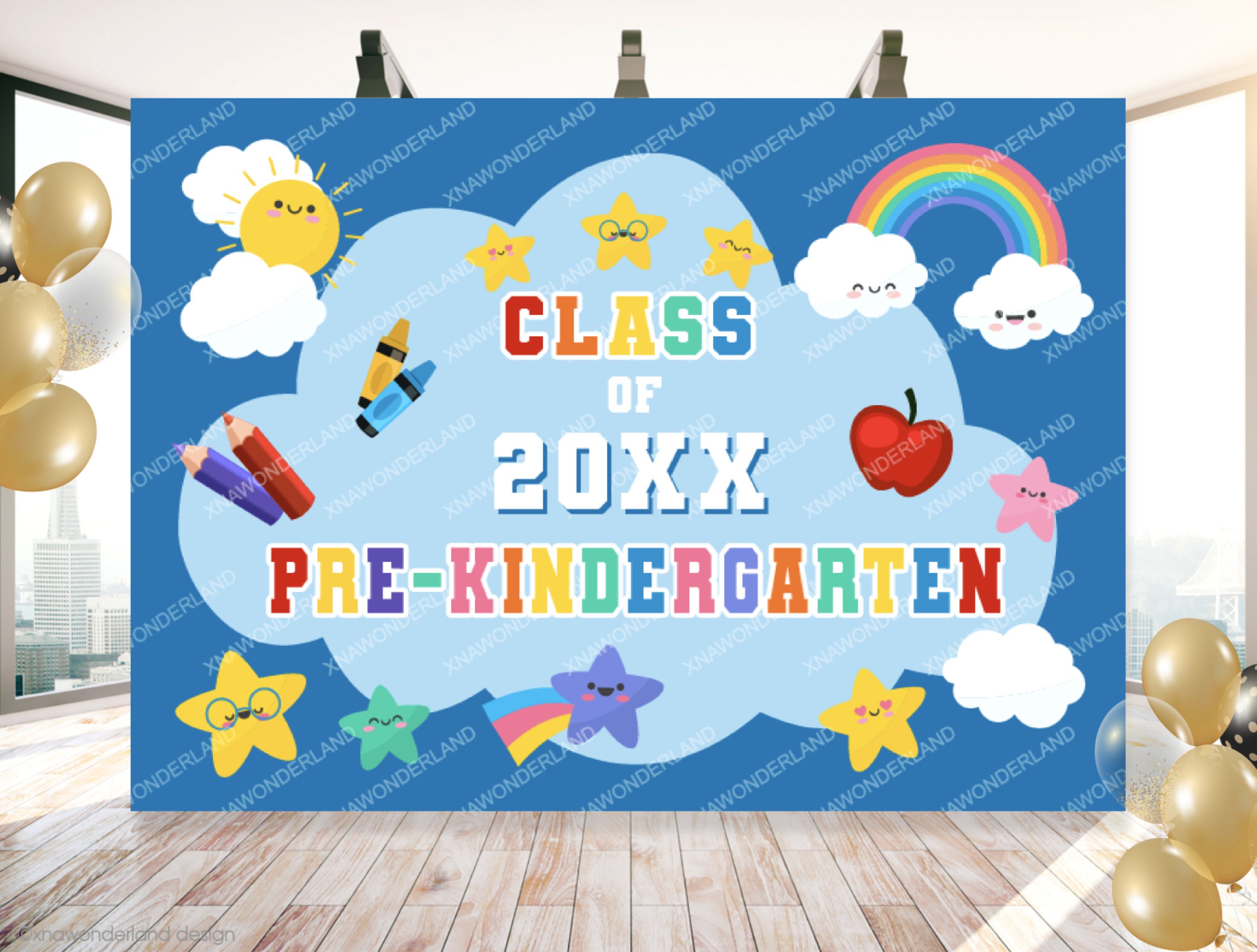 Kindergarten Graduation Backdrop Decorations