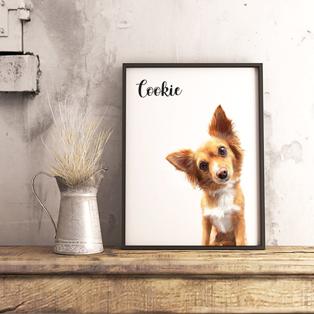Custom Pet Portrait Printable, Custom Pet Portrait, Pet Art Print, Pet ...