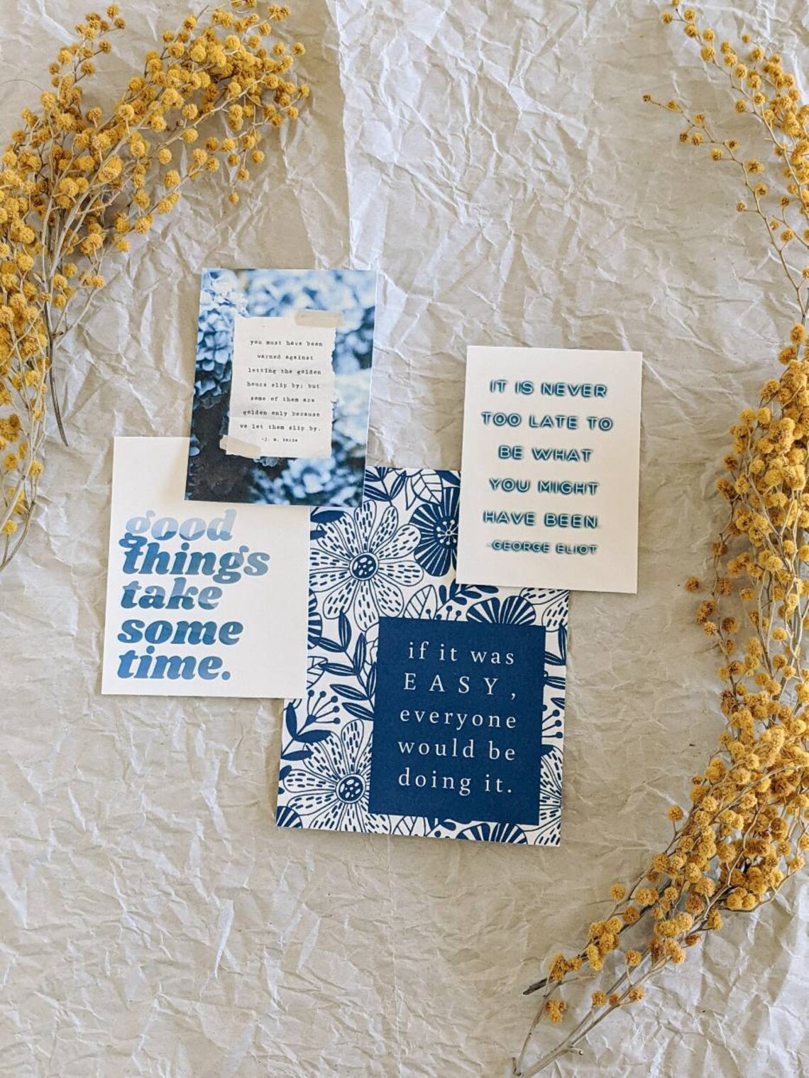 Blue Goodies Snail Mail Kit Flat Mailable Extras For Pen Pals | Etsy