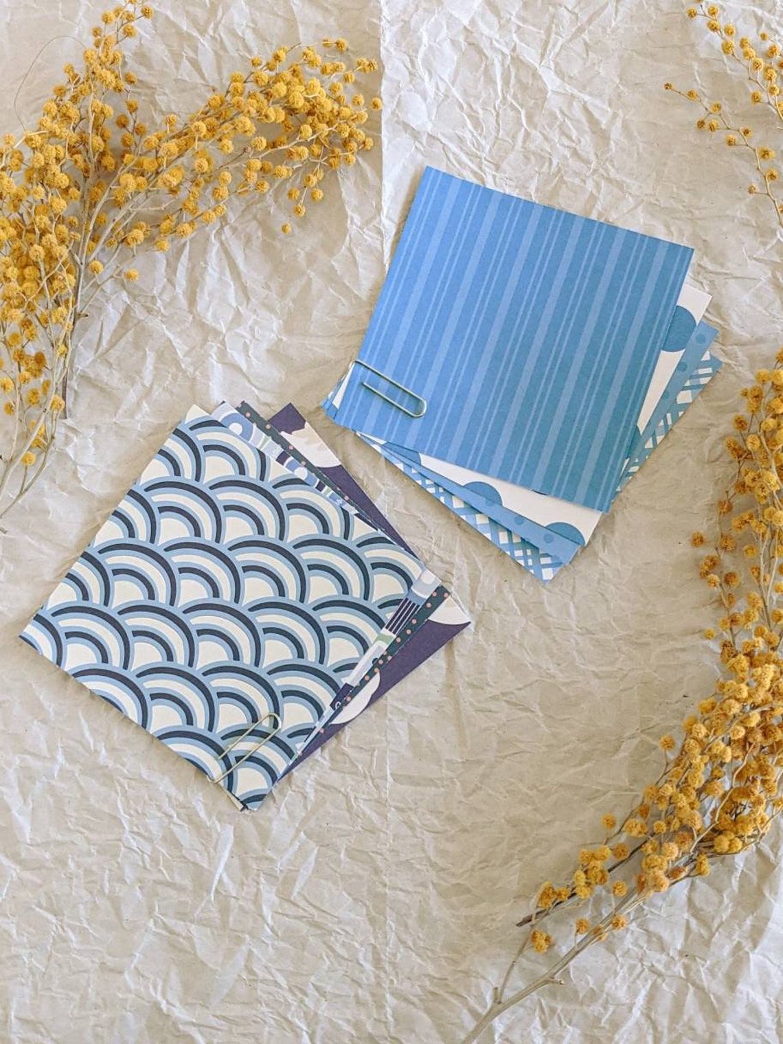 Blue Goodies Snail Mail Kit Flat Mailable Extras For Pen Pals | Etsy