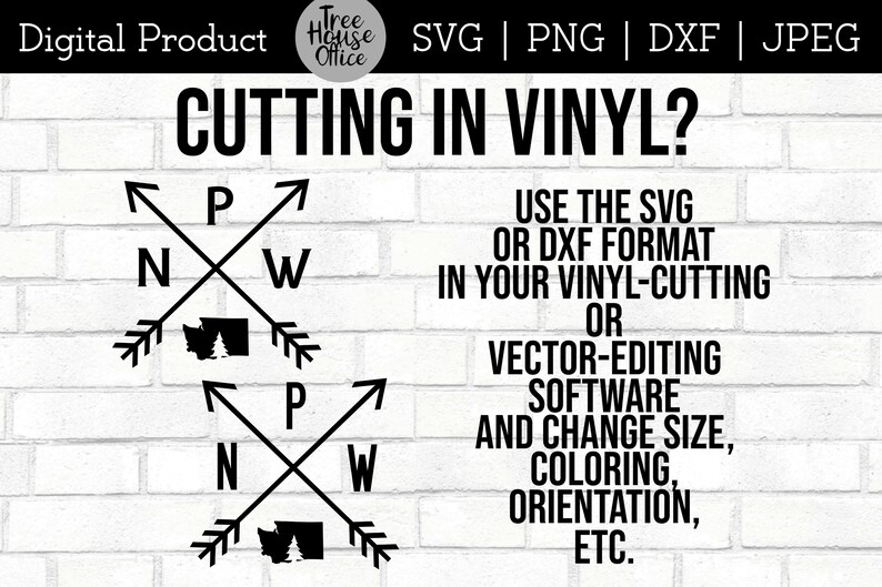 PNW Washington SVG Washington State Pacific Northwest Cut | Etsy