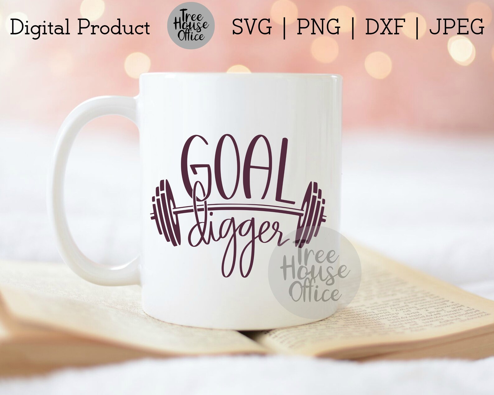 Goal Digger SVG Fitness Motivation Cut File Mom Boss Funny | Etsy