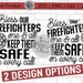 Bless Our Firefighters Svg/dxf/jpeg/png Firefighter Svg Thin Red Line ...