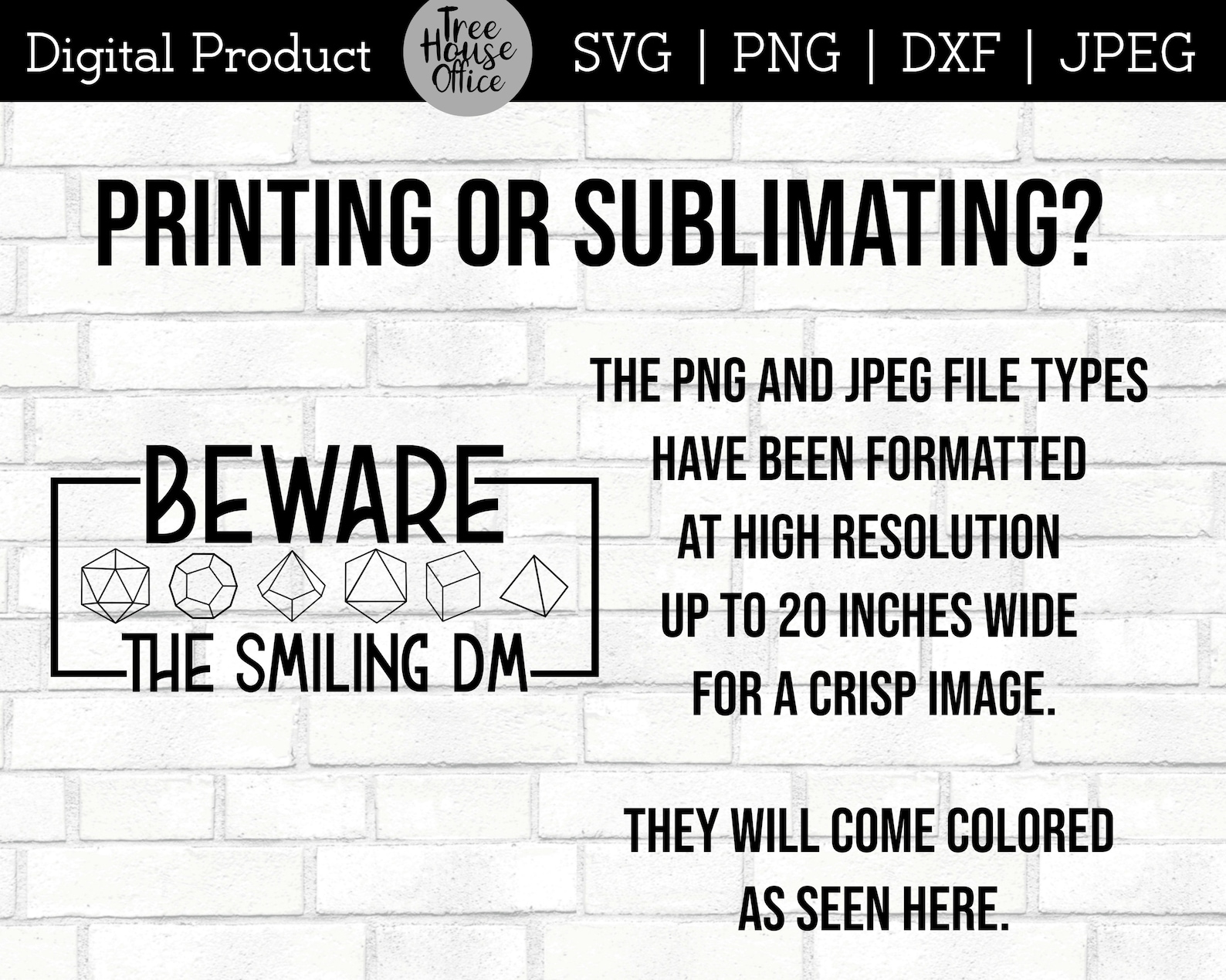 Funny Dnd Quote SVG Beware the Smiling DM Svg Dungeons and - Etsy
