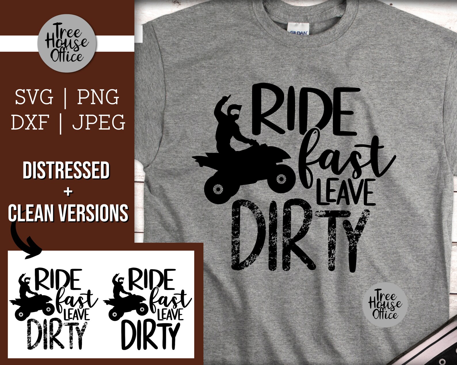 Ride Fast Leave Dirty Quad Quote SVG ATV Four Wheeling SVG 4 - Etsy