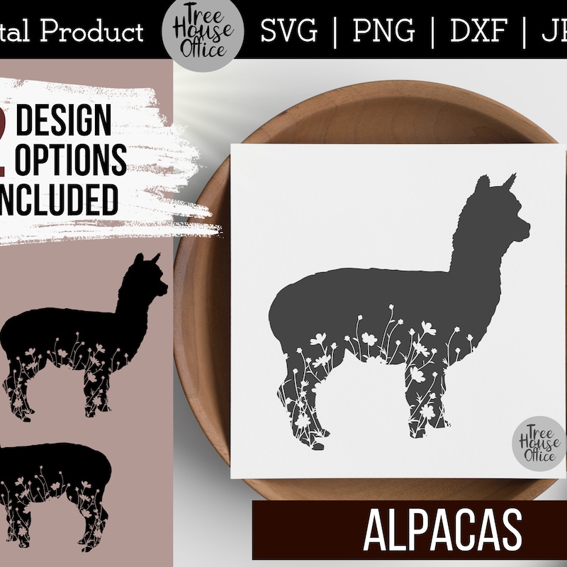 Alpaca Svg - Etsy