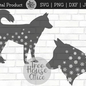 Siberian Husky SVG, DXF PNG Jpeg, Husky With Snowflakes Mandala ...