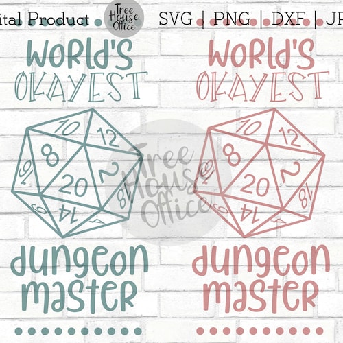 Dungeon Master SVG DXF Png Jpeg Dungeons and Dragons Svg - Etsy