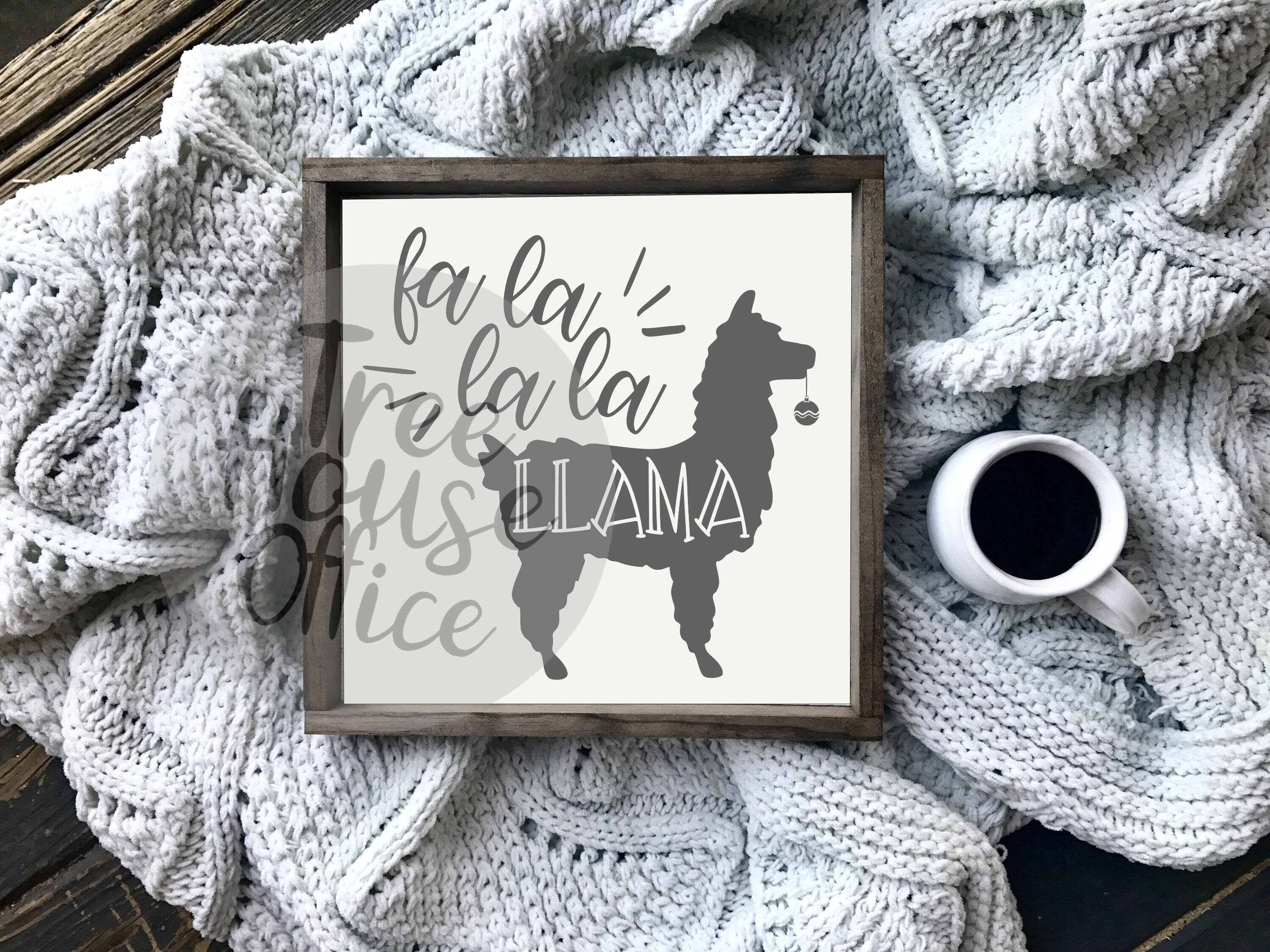 Fa La La La Llama Svg/dxf/png/jpeg | Funny Christmas Llama Svg | Cute ...