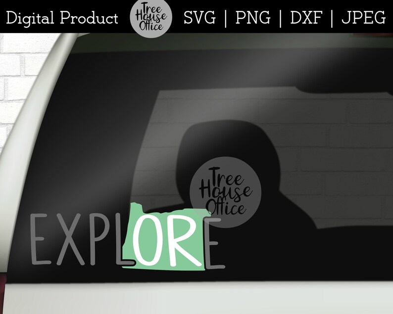 Explore Oregon SVG DXF Png Jpeg Oregon State Pacific | Etsy