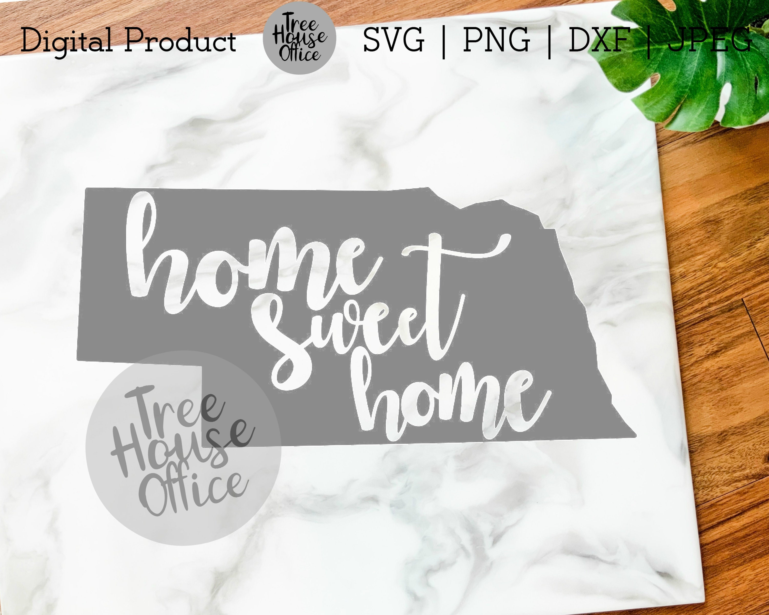 Home Sweet Home Nebraska Svg/dxf/png/jpeg Nebraska State - Etsy