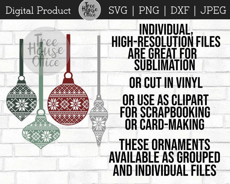 Christmas Sweater Shapes SVG, DXF, PNG, Jpeg, Nordic Christmas Winter ...