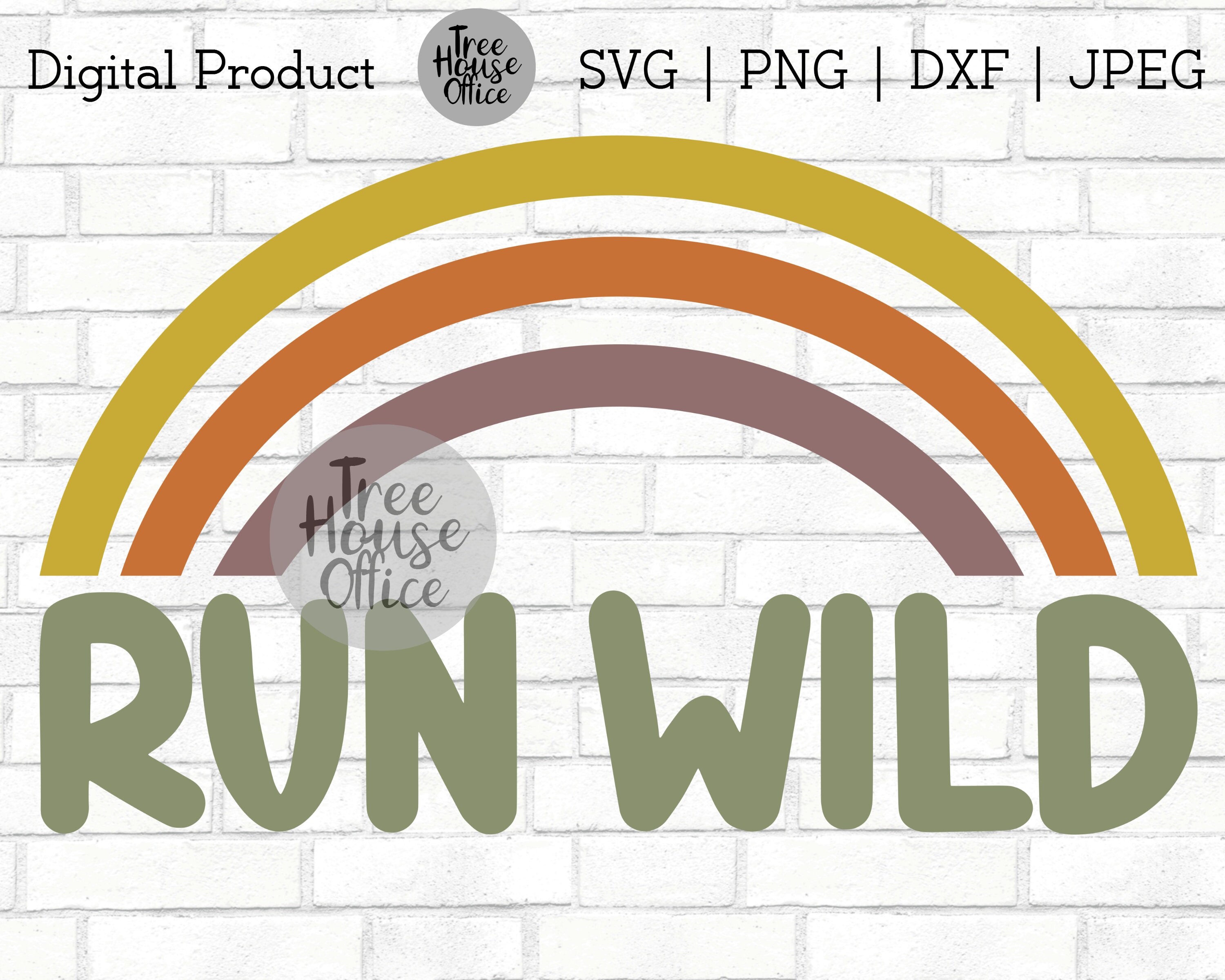 Run Wild SVG DXF PNG Jpeg My Child Nursery Rainbow Svg - Etsy