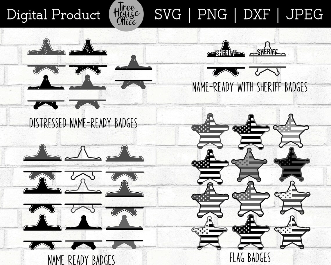 Sheriff Badge Bundle SVG, Sheriff Department Svg, Sheriff Badge Emblem ...